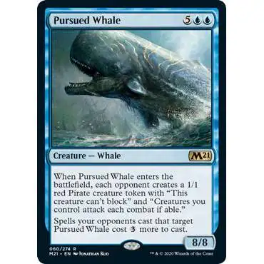 Magic The Gathering 2021 Core Set Single Card Rare Pursued Whale 351 ...
