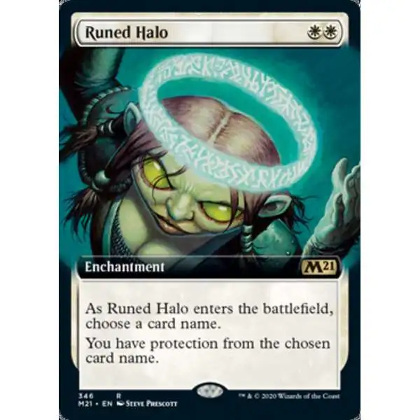 Magic The Gathering 2021 Core Set Single Card Rare Runed Halo 32 ...