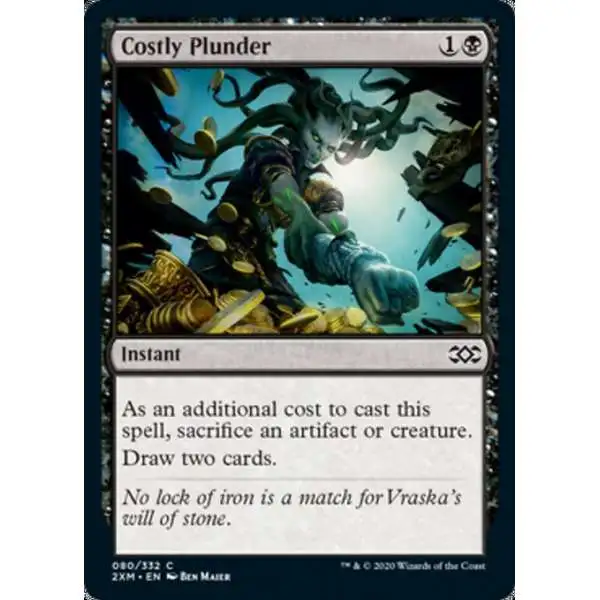 Magic The Gathering Double Masters Single Card Common Costly Plunder 80 Foil - ToyWiz