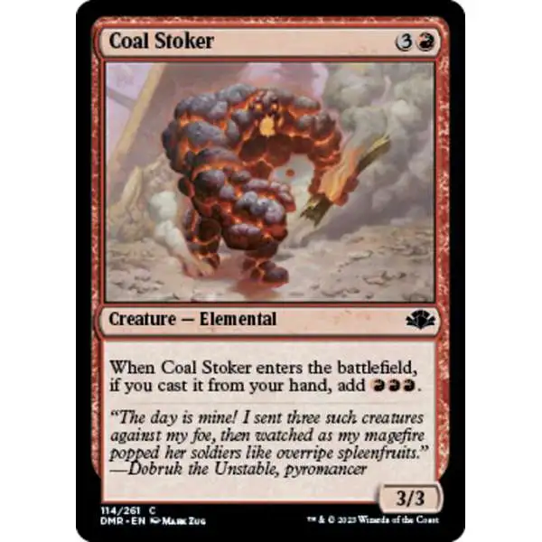 Magic The Gathering Dominaria Remastered Single Card Common Coal Stoker ...
