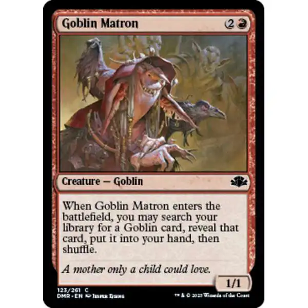 Magic The Gathering Dominaria Remastered Single Card Common Goblin Matron 323 Old-Frame - ToyWiz