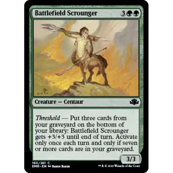 Magic The Gathering Dominaria Remastered Single Card Common Battlefield Scrounger 150 FOIL - ToyWiz