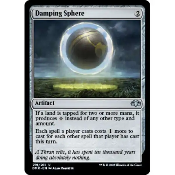 Magic The Gathering Dominaria Remastered Single Card Uncommon Damping Sphere 377 Old-Frame - ToyWiz