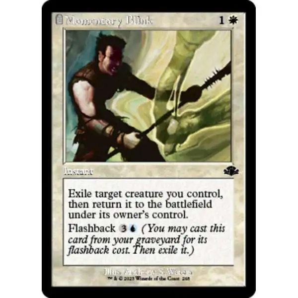Magic The Gathering Dominaria Remastered Single Card Common Momentary Blink 268 Old-Frame FOIL ...