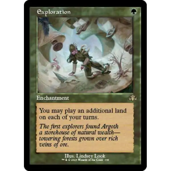 Magic The Gathering Dominaria Remastered Single Card Rare Exploration 339 Old-Frame FOIL - ToyWiz