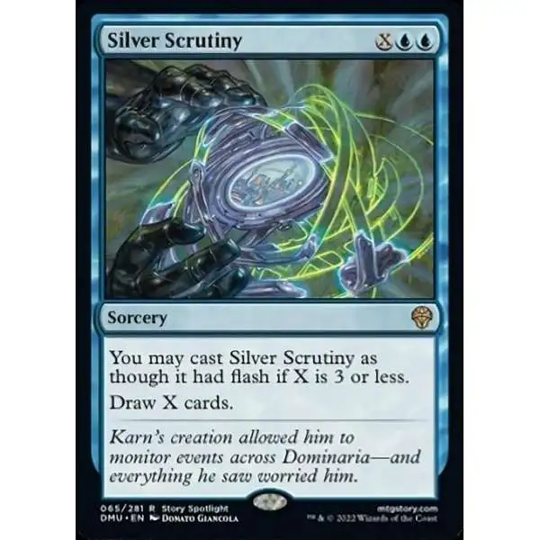 Magic The Gathering Dominaria United Single Card Rare Silver Scrutiny 395 Extended Art - ToyWiz