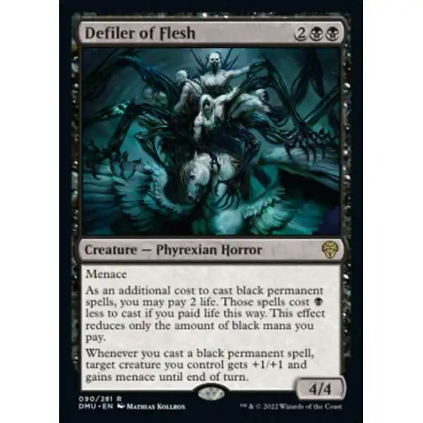 Magic The Gathering Dominaria United Single Card Rare Defiler of Flesh ...