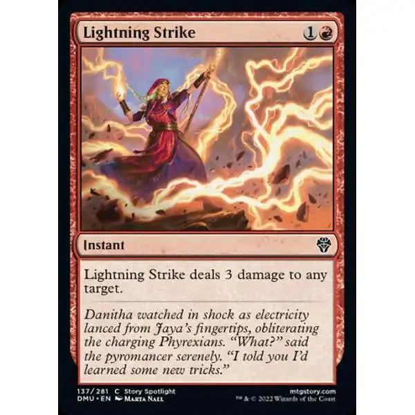 Magic The Gathering Dominaria United Single Card Common Lightning ...