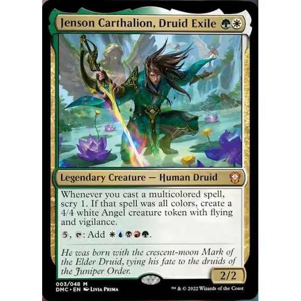 Magic The Gathering Dominaria United Commander Single Card Mythic Rare Jenson Carthalion, Druid ...