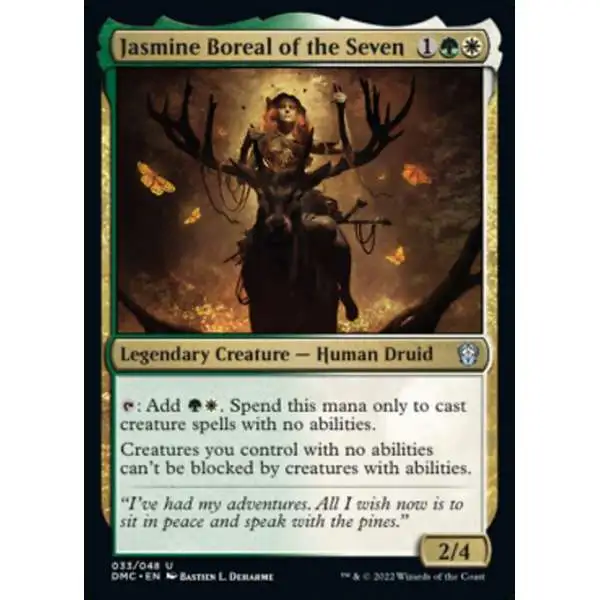 Magic The Gathering Dominaria United Commander Single Card Uncommon Jasmine Boreal of the Seven ...