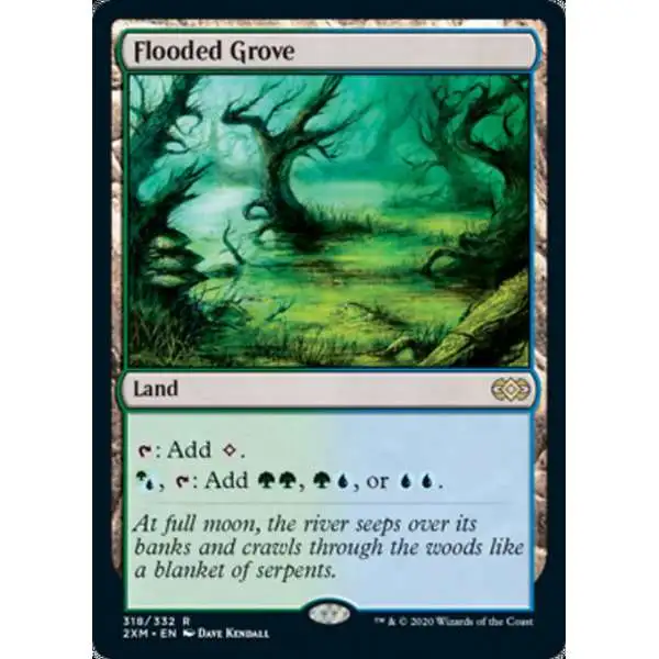 Magic The Gathering Double Masters Single Card Rare Flooded Grove 318 ...