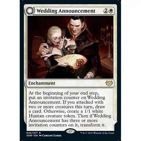 Magic The Gathering Trading Card Game Innistrad Crimson Vow Single Card Rare Wedding