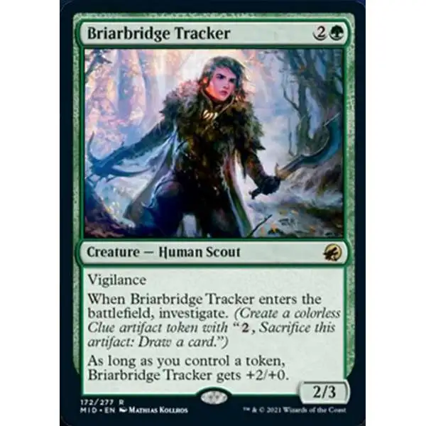 Magic The Gathering Trading Card Game Innistrad Midnight Hunt Single Card Rare Briarbridge ...