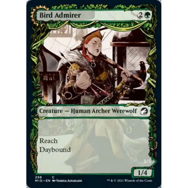Magic The Gathering Trading Card Game Innistrad Midnight Hunt Single Card Common Bird Admirer ...
