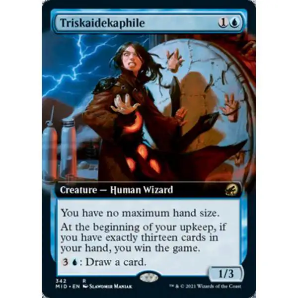 Magic The Gathering Trading Card Game Innistrad Midnight Hunt Single Card Rare Triskaidekaphile ...