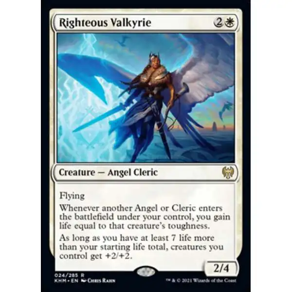 Magic The Gathering Kaldheim Single Card Rare Righteous Valkyrie 24 ...