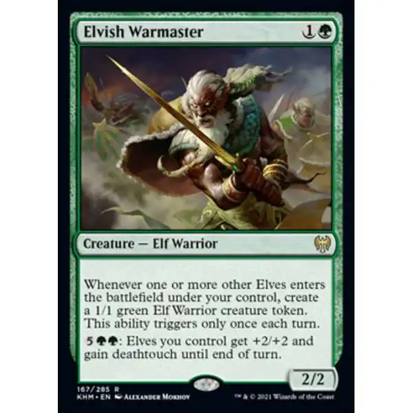 Magic The Gathering Trading Card Game Kaldheim Single Card Rare Elvish ...