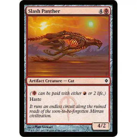 Magic The Gathering New Phyrexia Single Card Common Slash Panther 96 ...