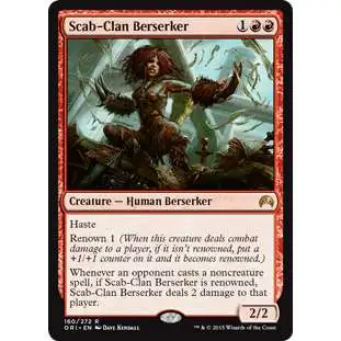 Magic The Gathering Origins Single Card Rare Scab-Clan Berserker 160 ...