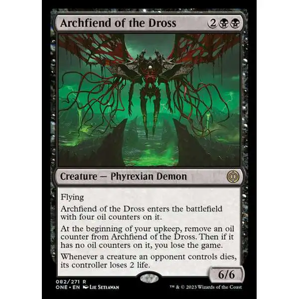 Magic The Gathering Phyrexia All Will Be One Single Card Rare Archfiend ...