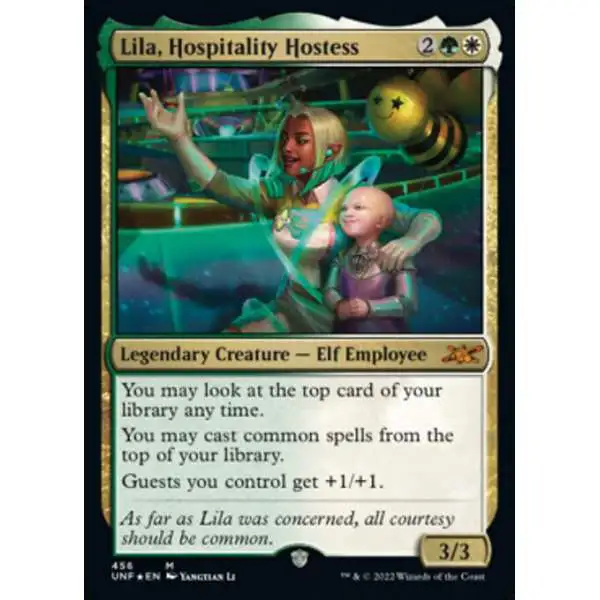 Magic The Gathering Unfinity Single Card Mythic Rare Lila, Hospitality ...