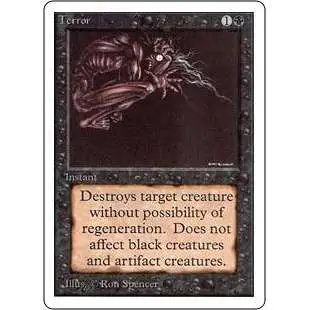Magic The Gathering Revised Single Card Common Terror - ToyWiz