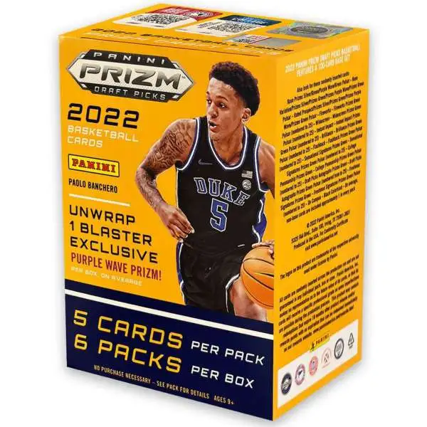 NBA Panini 2022 Prizm Draft Picks Basketball Trading Card BLASTER Pack ...