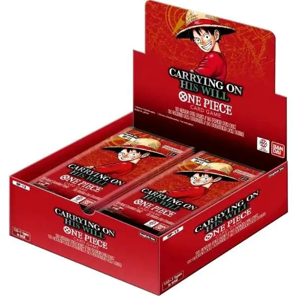 One Piece Trading Card Game Carrying on His Will Booster Pack OP-13 ENGLISH, 12 Cards Bandai ...