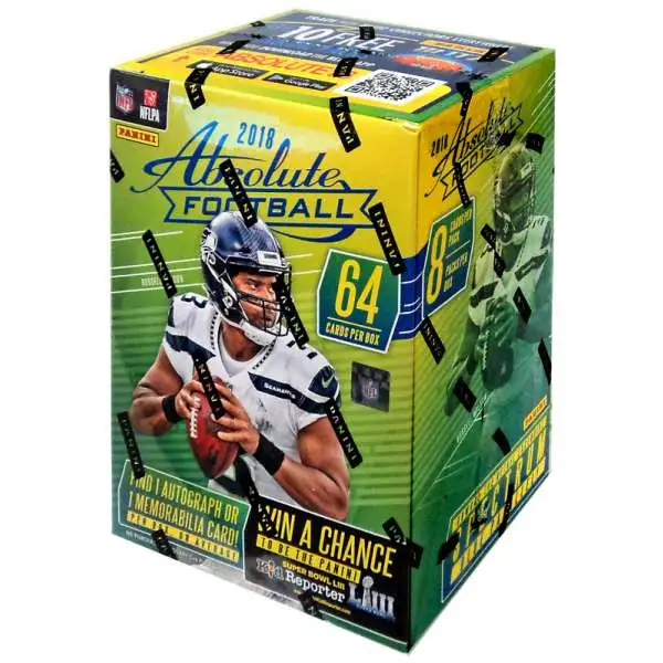 NFL Panini 2018 Absolute Football Trading Card MEGA Box 4 Packs, 1 ...