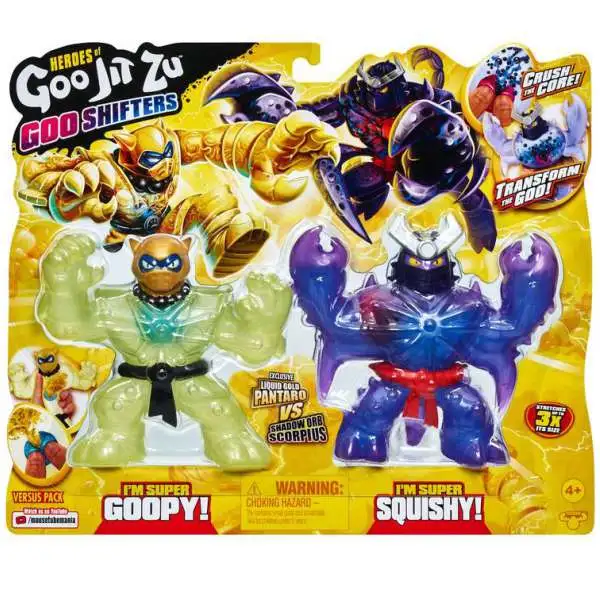Heroes of Goo Jit Zu Glow Shifters Ultraglow Blazagon vs Shadowfang ...