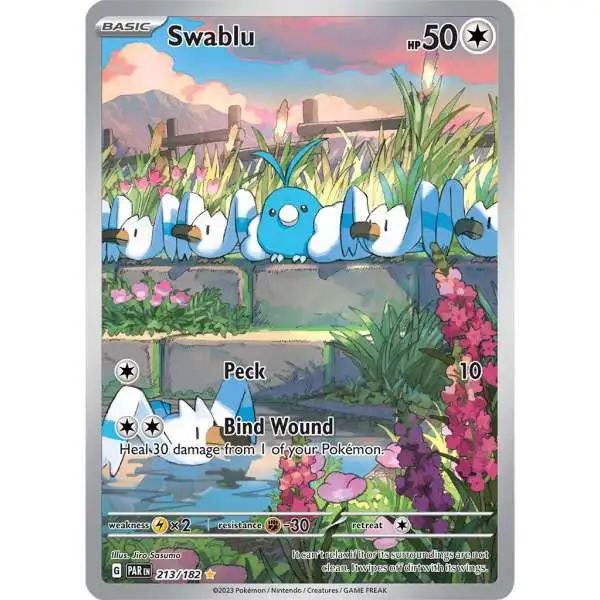 Pokemon Trading Card Game Paradox Rift Single Card Common Swablu 152 ...