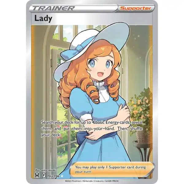 Pokemon Trading Card Game Lost Origin Single Card Secret Rare Lady 208 ...