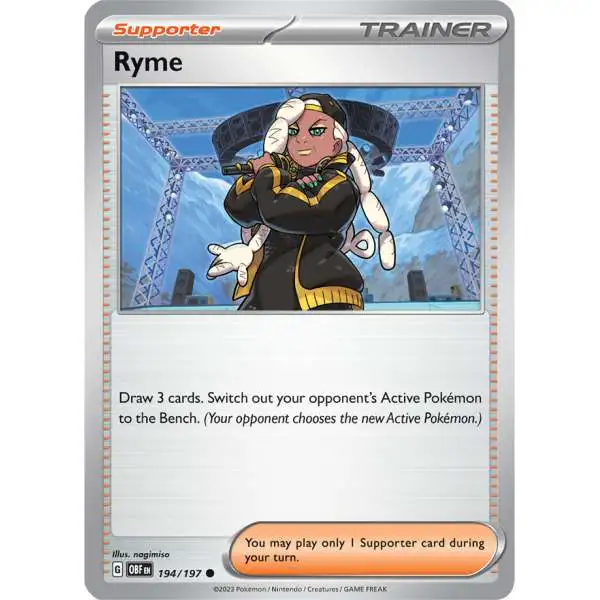 Pokemon Trading Card Game Obsidian Flames Single Card Common Town Store ...