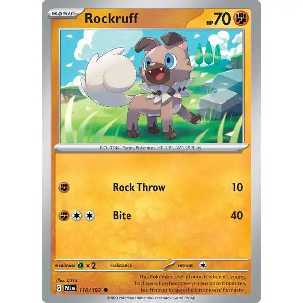 Pokemon Trading Card Game Obsidian Flames Single Card Common Rockruff ...