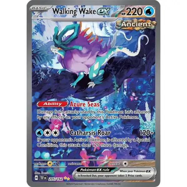 Pokemon Temporal Forces Single Card Double Rare Walking Wake ex 50 - ToyWiz