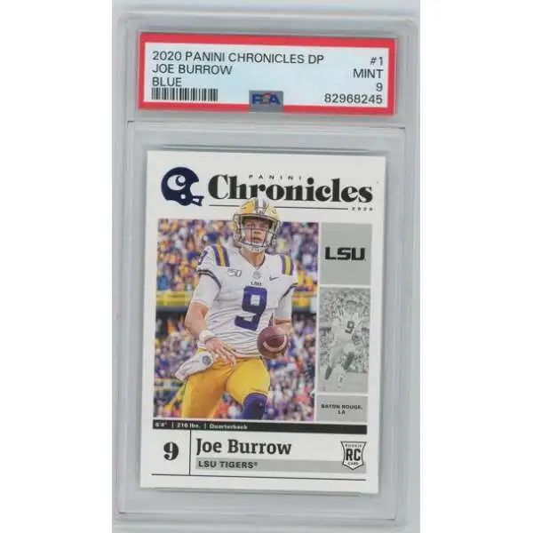 NFL 2020 Panini Chronicles Draft Picks Joe Burrow Rookie Graded Card 1 ...