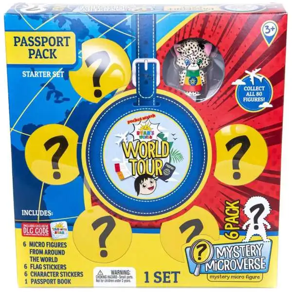 Ryans World Road Trip Road Kit Mystery Micro Figure 6-Pack Starter Set ...