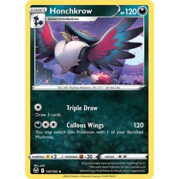 Pokemon Trading Card Game Paldea Evolved Single Card Uncommon Honchkrow ...