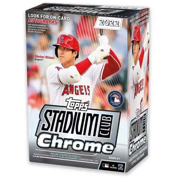 MLB Topps 2022 Stadium Club Chrome Baseball Trading Card BLASTER Pack 6 ...