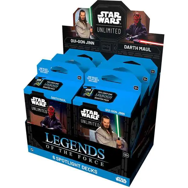 Star Wars Unlimited Trading Card Game Legends of the Force Booster Box 24 Packs Fantasy Flight ...
