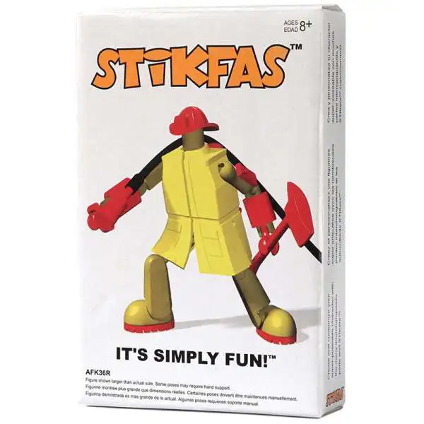 Stikfas Redeco Alpha Male Firefighter Action Figure Kit AFK36R Hasbro ...