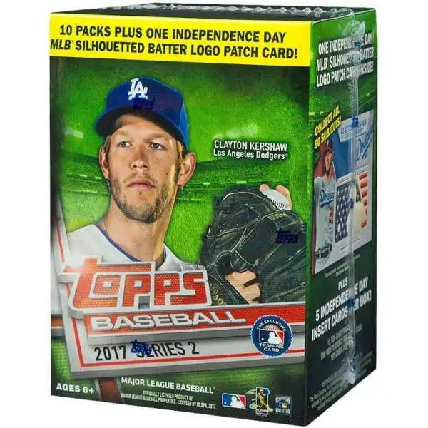 MLB Topps 2017 Series 2 Baseball Trading Card Pack 10 Cards - ToyWiz