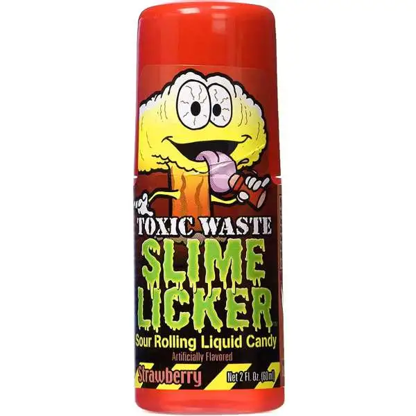 Toxic Waste Slime Licker MEGA Strawberry 3 fl. Oz. Sour Rolling Liquid ...