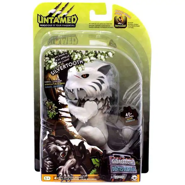 Fingerlings Untamed Dinosaur Tracker the T-Rex Figure Grey Green WowWee ...