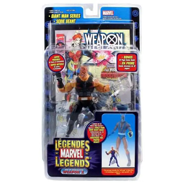 Marvel Legends Giant Man Build A Figure Age of Apocalypse Sabretooth ...