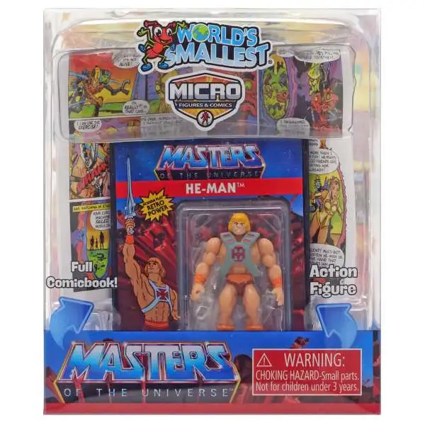 Worlds Smallest Masters of the Universe Slime Pit He-Man Micro Figure ...